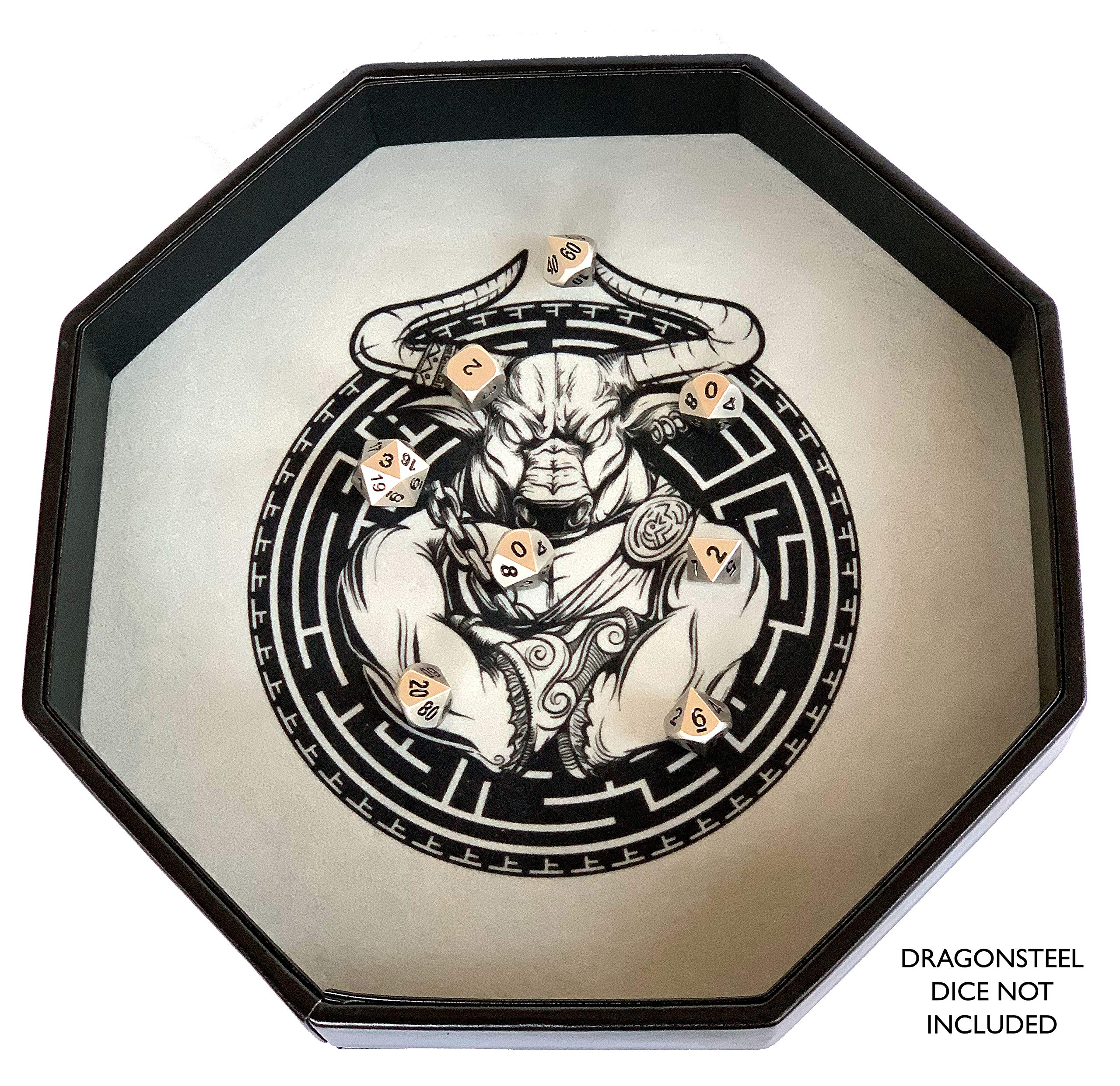 Minotaur's Maze Limited Edition Octagon D&D Dice Tray - 11.5 Inches - for Tabletop Roleplaying, Dice, and Board Games, Dungeons & Dragons
