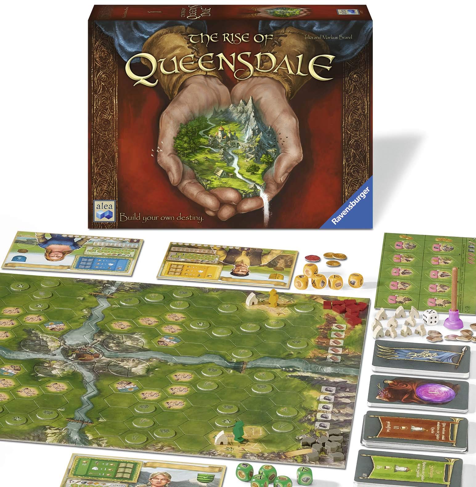 Ravensburger The Rise of Queensdale for Ages 12 & Up - Legacy Strategy Board Game, Brown