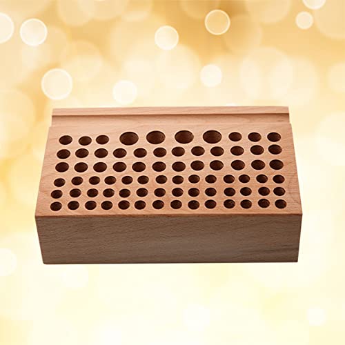 DOITOOL Tool Rack Tool Rack 2pcs Rack Diy Porous Tool Holes Bench Beech Red Tool Shelf Tool Stand Wooden Holding Organiser