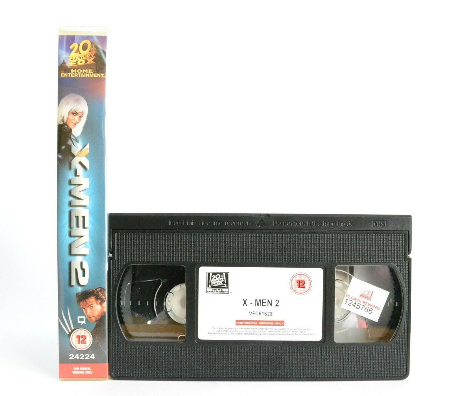 X-Men 2: Superhero Action - Large Box [Rental] - H.Jackman / H.Berry - Pal VHS