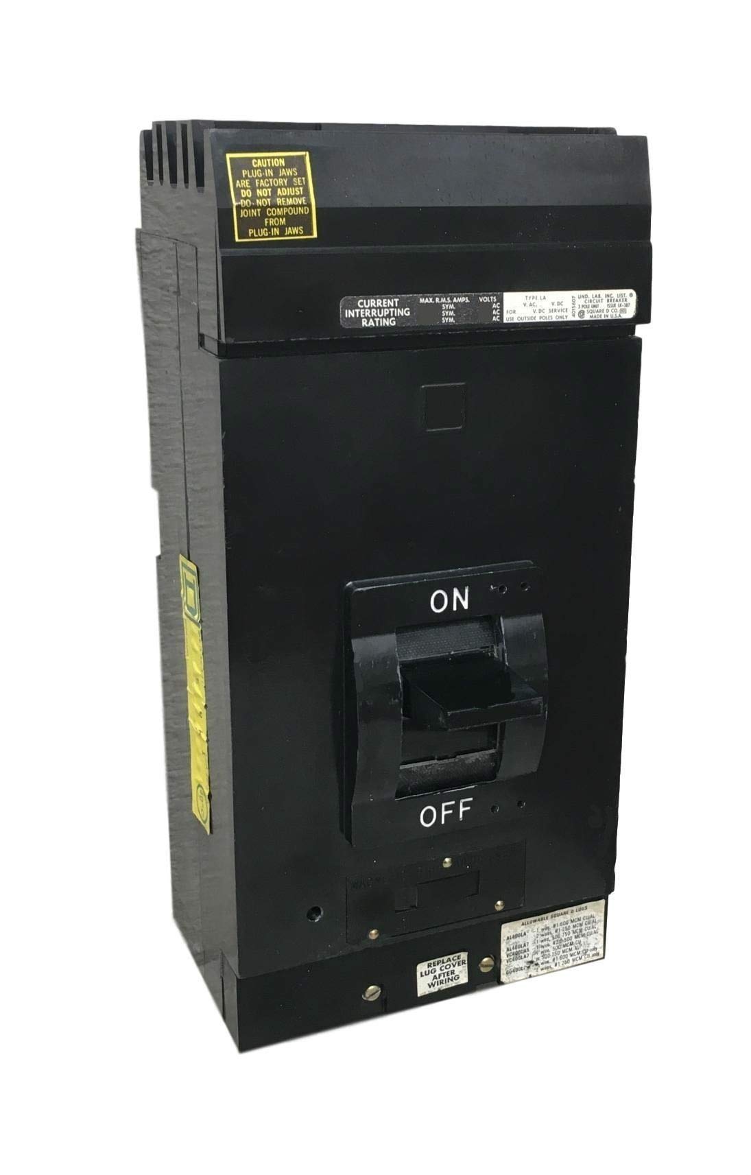 SCHNEIDER ELECTRIC 600-Volt 350-Amp LA36350 Molded Case Circuit Breaker 600V 350A