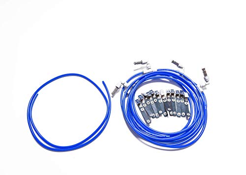 ExtremeMist Portable Misting System Nozzle Kit - Compatible with PCS Mist Pump | 4 Nozzles, 16ft Mist Line, 4ft Feed Line, Mounting Clips, Ties & Connectors | Misting Nozzles for Tents, Patios, & More