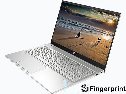 HP Pavilion 15.6 Inch FHD Touchscreen Business Laptop with 12th Gen Intel Core i7-1255U, 8GB RAM, 512GB SSD, Backlit Keyboard, HDMI, Windows 11 Pro, Silver, PCM