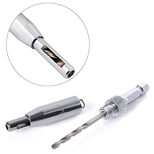 Eyech 4Pcs HSS Door Window Cabinet Self Centering Hinge Drill Bits Set Center Hinge Drill Bit Mill Tool for Opening Hole-5/64 Inch 7/64 Inch 9/64 Inch 11/64 Inch