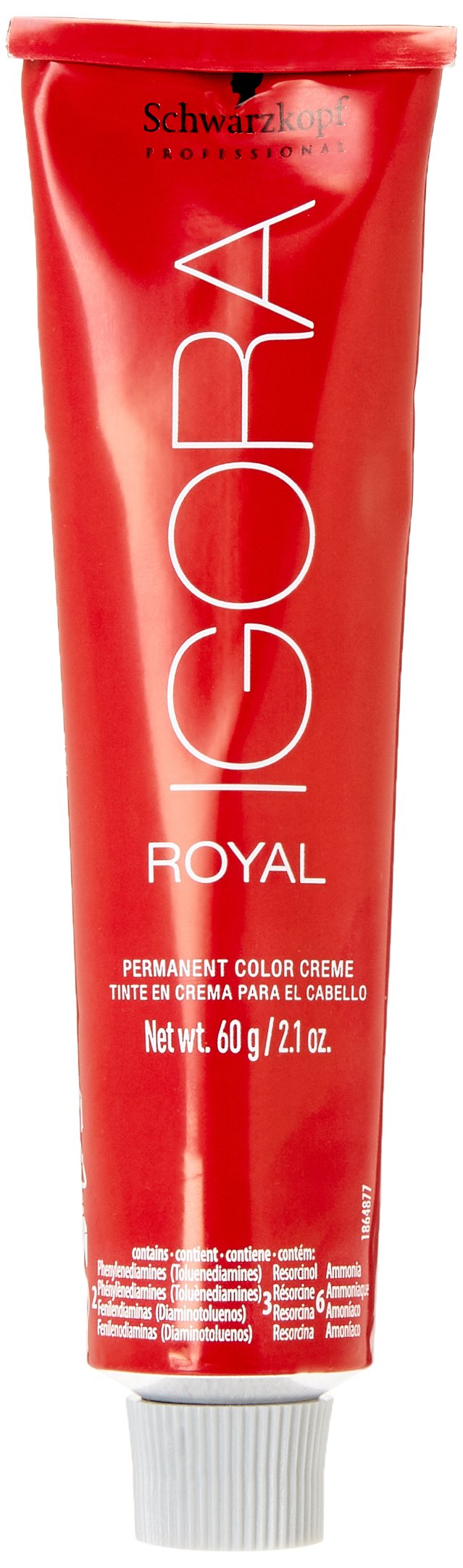 Schwarzkopf Professional Igora Royal Permanent Hair Color Creme 7-77, Medium Blonde Copper Extra, 60 Gram