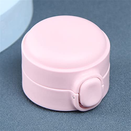 Stainless steel vacuum insulation Cup lovely pea cup student Mini bouncing cup (420ml, Beige)
