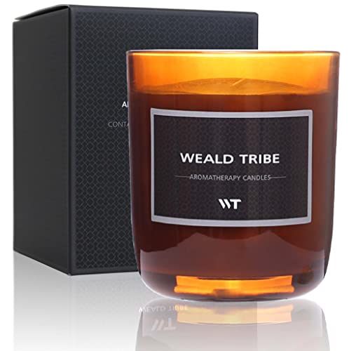 Scented Soy Candles, Vanilla Whiskey Aromatherapy Candles, Gifts Candles with Premium Natural Soy Candles for Home Scented & Bathroom Decor, Single Wick Candles 7 oz 40 Hour Burn