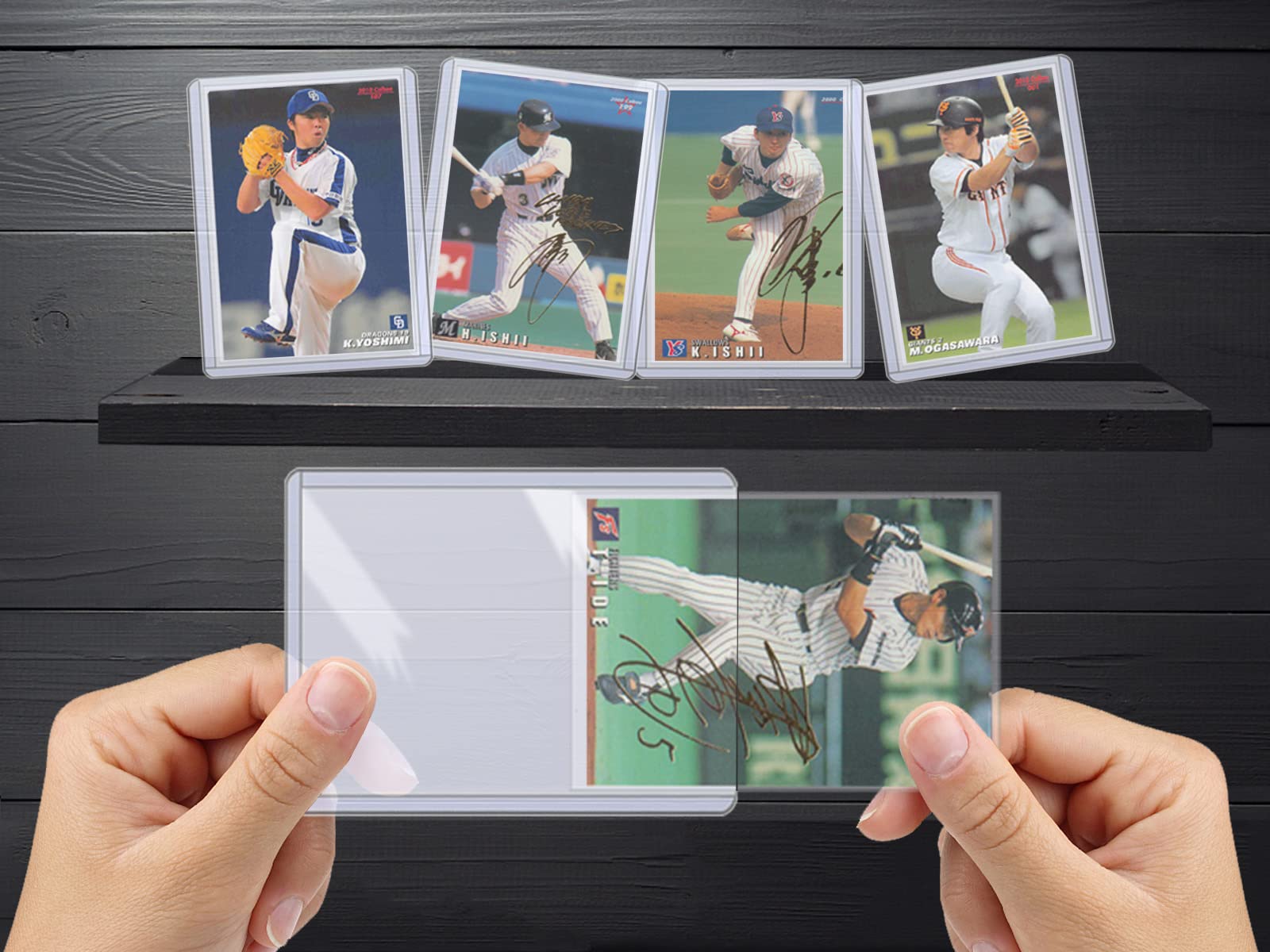 Trading Card Holder and Card Sleeves Packs VARDO Utral Clear 130 pcs Film Style Upgrade