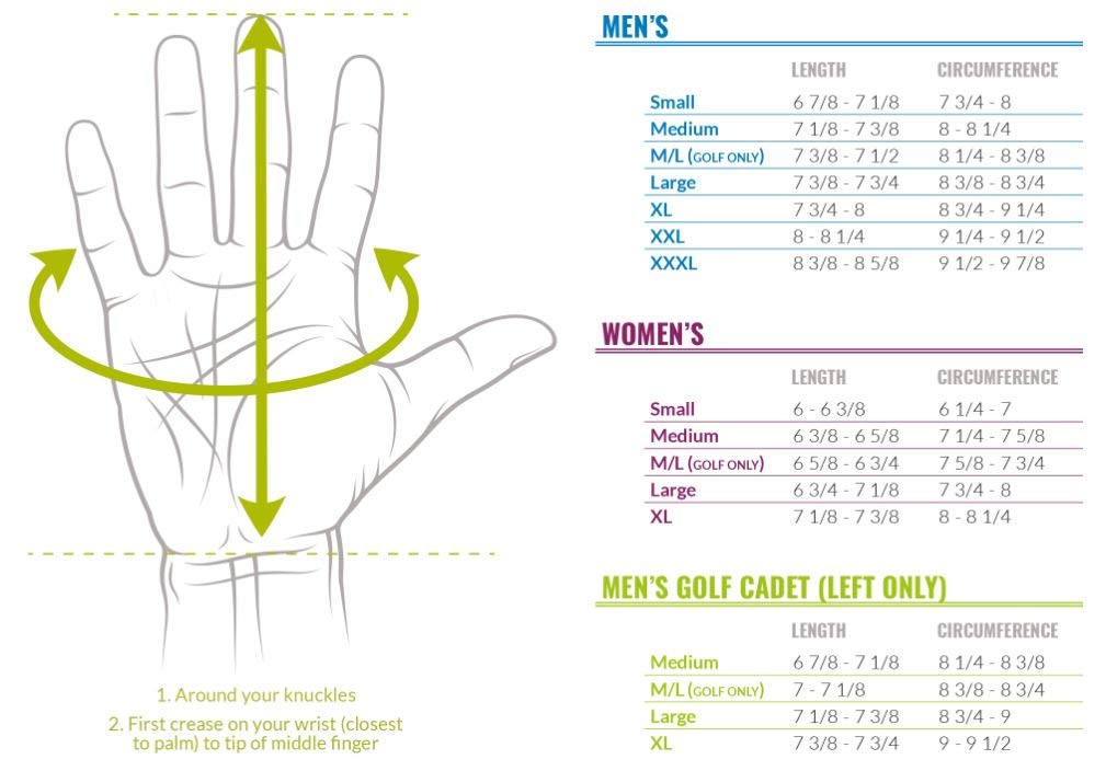 Bionic Men's AquaGrip Golf Glove (Medium, Right Hand)