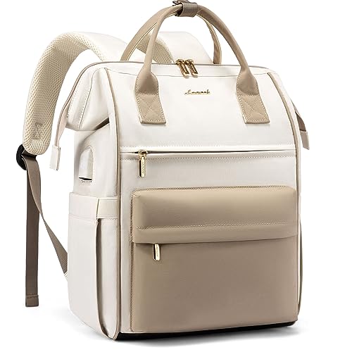 LOVEVOOK Laptop Backpack for Women Teacher Nurse Bag, 15.6 Inch Womens Work Bags, Waterproof Travel Backpack Purse, Business Computer Laptop Bag with USB Port