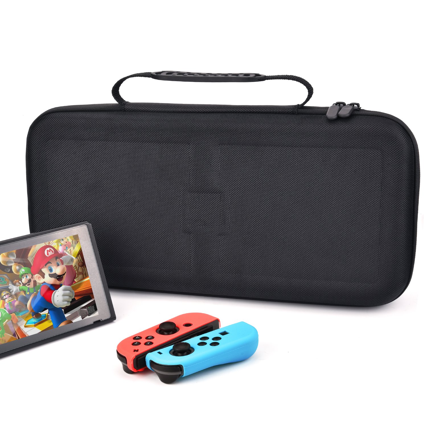 Nintendo Switch Protective Case, Portable Multi-Function Hard EVA Pouch Storage Bag Carrying Case For Nintendo Switch Console &Accessories Black