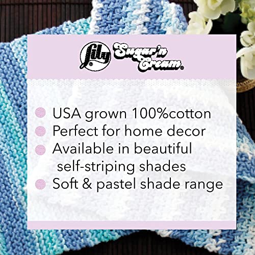 Lily Sugar N Cream Cones Potpourri Yarn - 1 Pack of 14oz/400g - Cotton - #4 Medium - 706 Yards - Knitting, Crocheting & Crafts