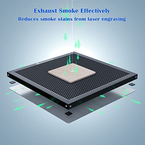 SCULPFUN Honeycomb Working Table 400x400x22mm, Honeycomb Laser Bed for CO2 or Diode Laser Engraver and Cutting Machine, Laser Engraver Accessories, Fast Heat Dissipation, Smooth Edge Cutting