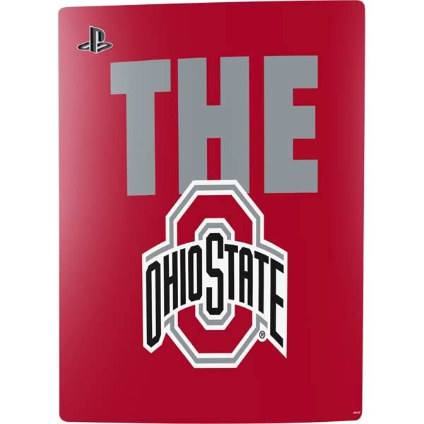 Skinit Decal Gaming Skin Compatible with PS5 Console - Officially Licensed OSU The Ohio State Buckeyes Design