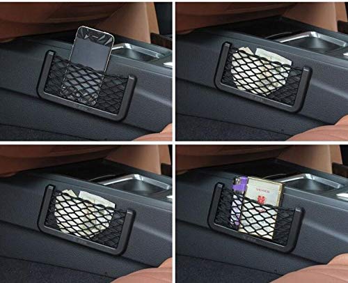 Car String Bag Map Pocket Strong scalability Stickers Phone Holder Storage Organizers Net Car-styling Adhesion promoter For Jeep Toyota Ford BMW 2 Pcs