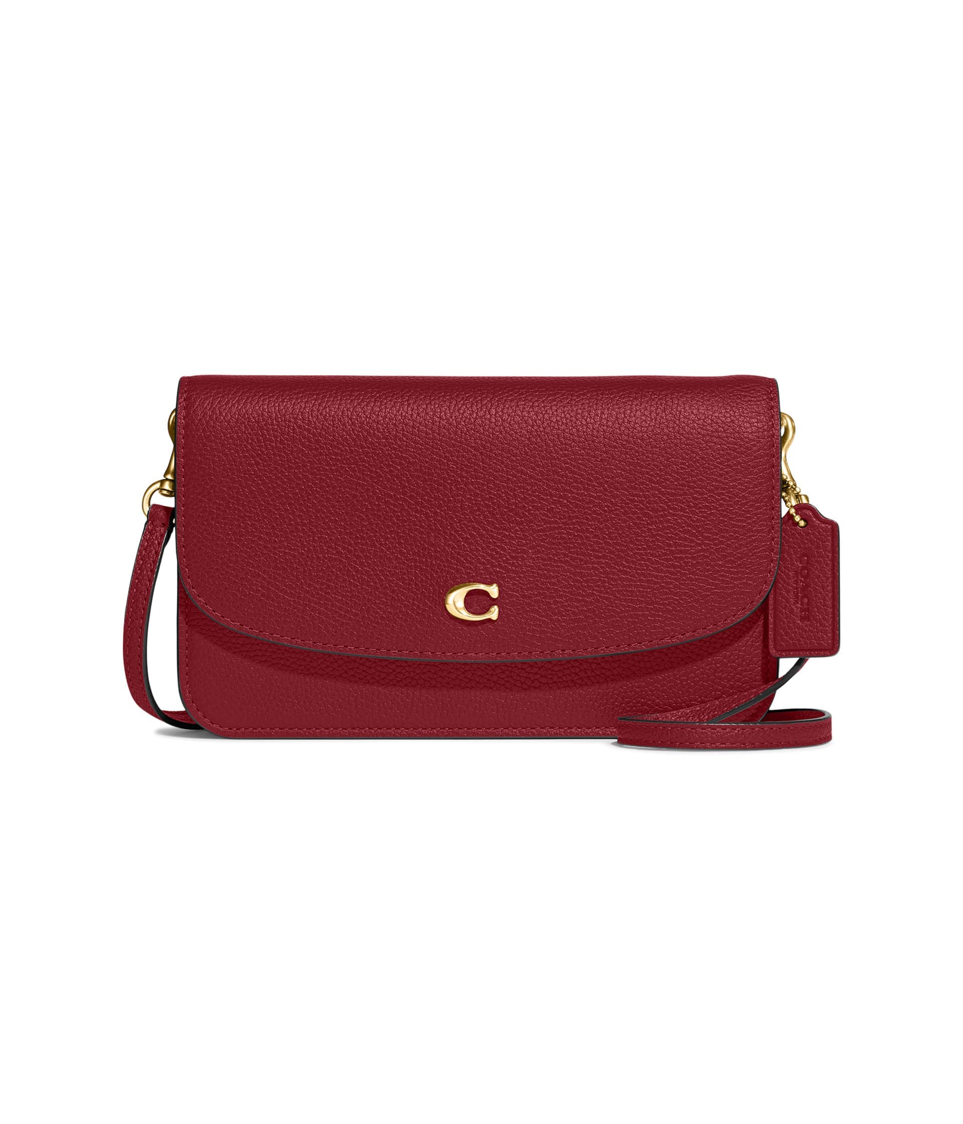 Coach Polished Pebble Leather Hayden Crossbody Cherry One Size