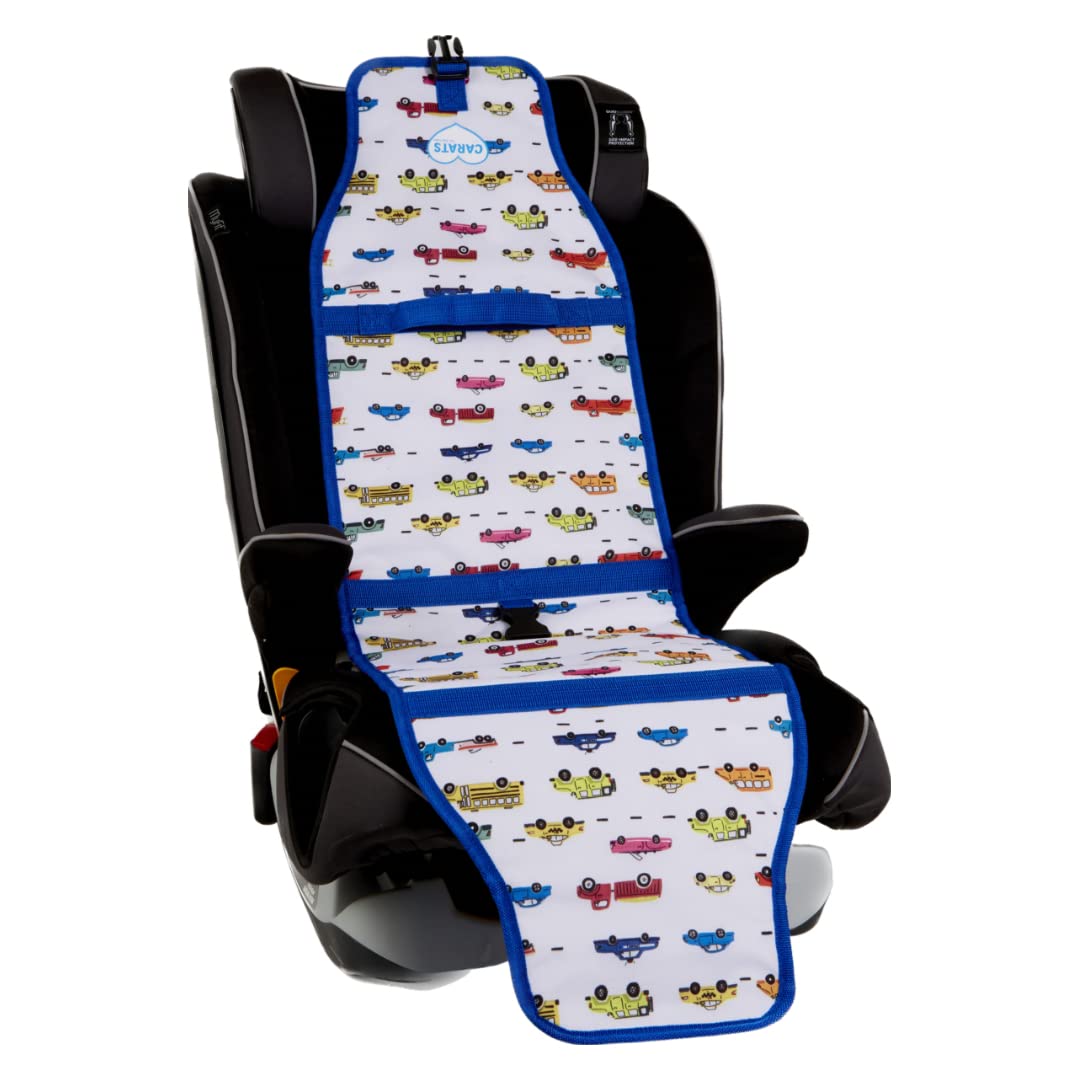 Carats Car Seat Cooler for Baby with COOLTECH ™ - Baby Car Seat Cooling Pad (Dino Grey)