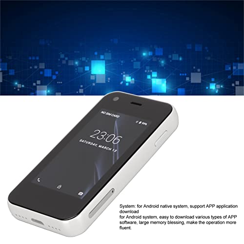 Mini 3G Mobile Phone, 2.5 inches Pocket Cellphone, 1GB RAM and 8GB ROM, Memory Card Expansion, 1580mAh Battery, Unlocked Smartphone for Students, Palm Size(Pearl White)