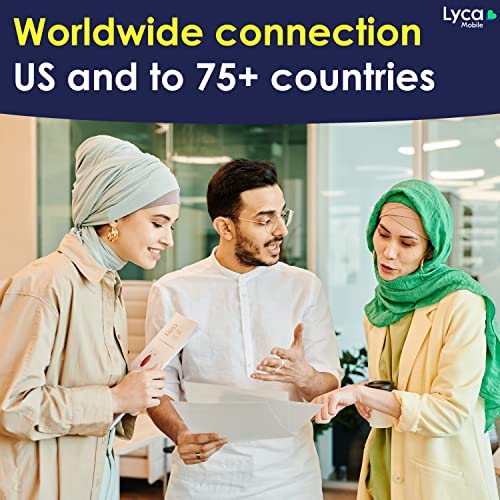 Lyca Mobile $49 30 Day Plan U.S.A. SIM Card with Unlimited Data & International Talk & Text to 75+ Countries 40GB High-Speed 4G LTE/5G Data JZN Market