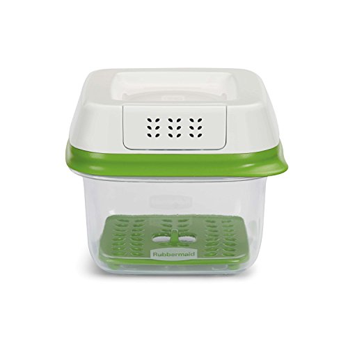 Rubbermaid FreshWorks Produce Saver Food Storage Container, Small, 2.5 Cup, Green