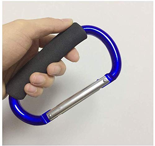 D-Style Carry Handle Shopping Bags Handbag Tote Stroller Carrying,Buggy Carabiner Stroller Hooks for Shopping Bags Handbag Tote Stroller Carrying
