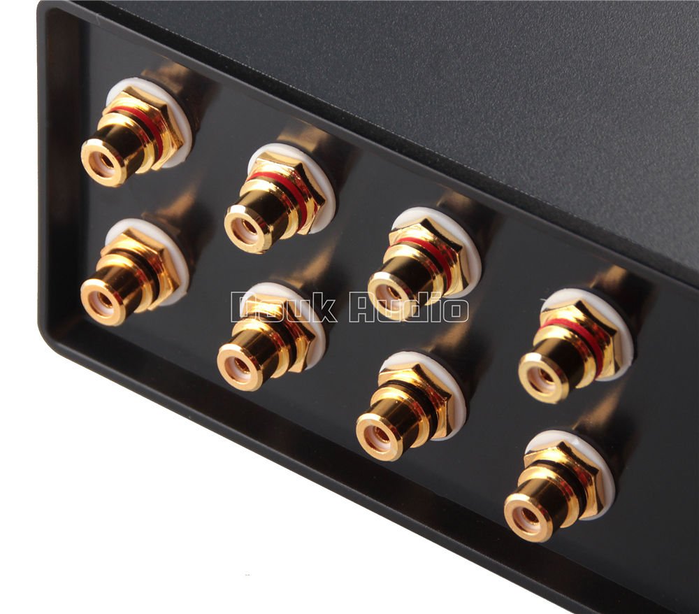 Nobsound Stereo 1-IN-4-OUT RCA Audio Splitter/Switcher Selector Passive Preamp