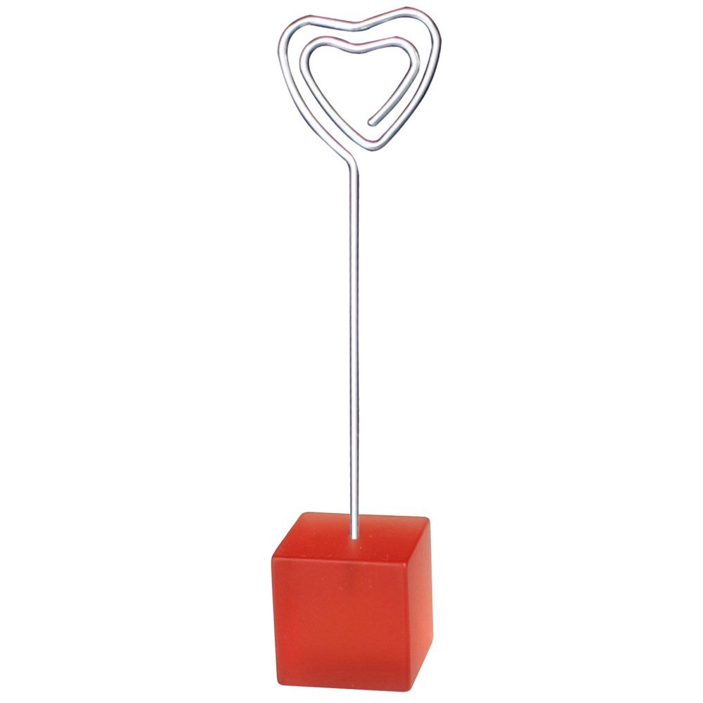 Honbay 30pcs DIY Heart Shape Ring Loop Craft Wire Clip Table Card Note Photo Memo Holder Metal Clamp Clay Cake Decoration Accessories