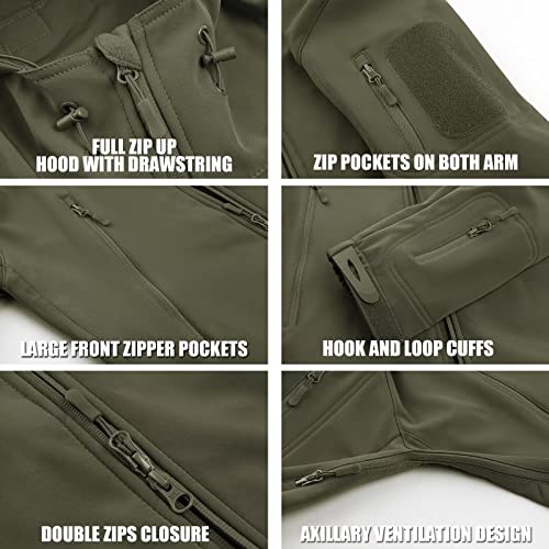 Military Jacket Men Ski Jacket Winter Coats Waterproof Jacket Winter Jacket Snow Jacket Men Snowboard Jacket Tactical Jackets for Men Army Jacket