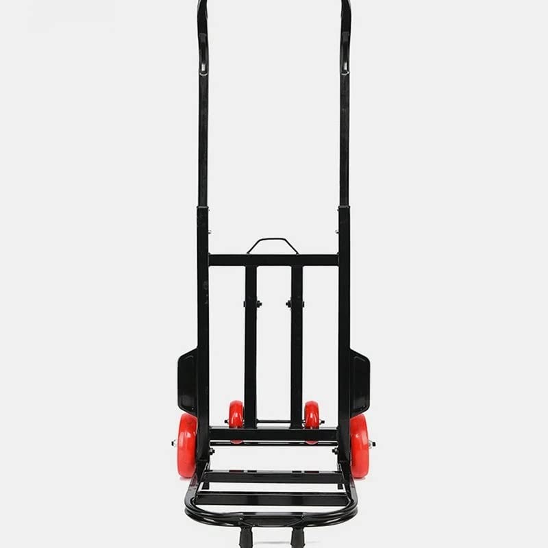 DOUBA Portable Folding Collapsible Dolly, Grocery Shopping Cart, Heavy Duty Utility Wagon with 4 Rubber Wheels