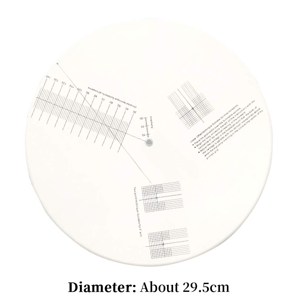 Turntable Cartridge Alignment Protractor Mat, Calibration Plate Adjustment Tool, Phono-Cartridge Stylus Alignment Protractor Tool for Turntable Accessor
