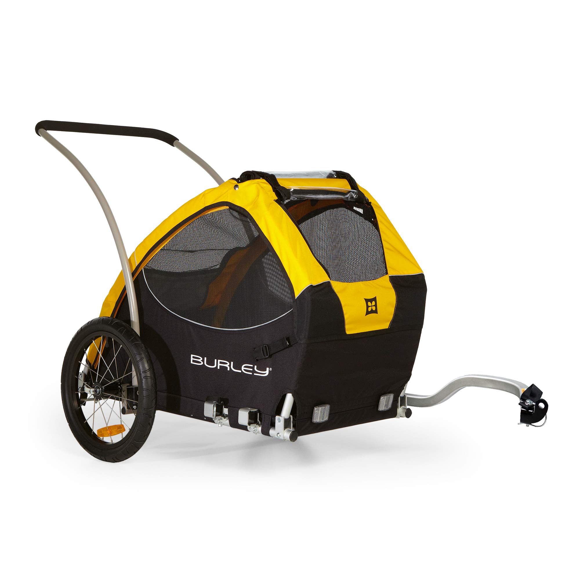 Burley Design Tail Wagon Bike Trailer, Yellow/Black, 16-Inch