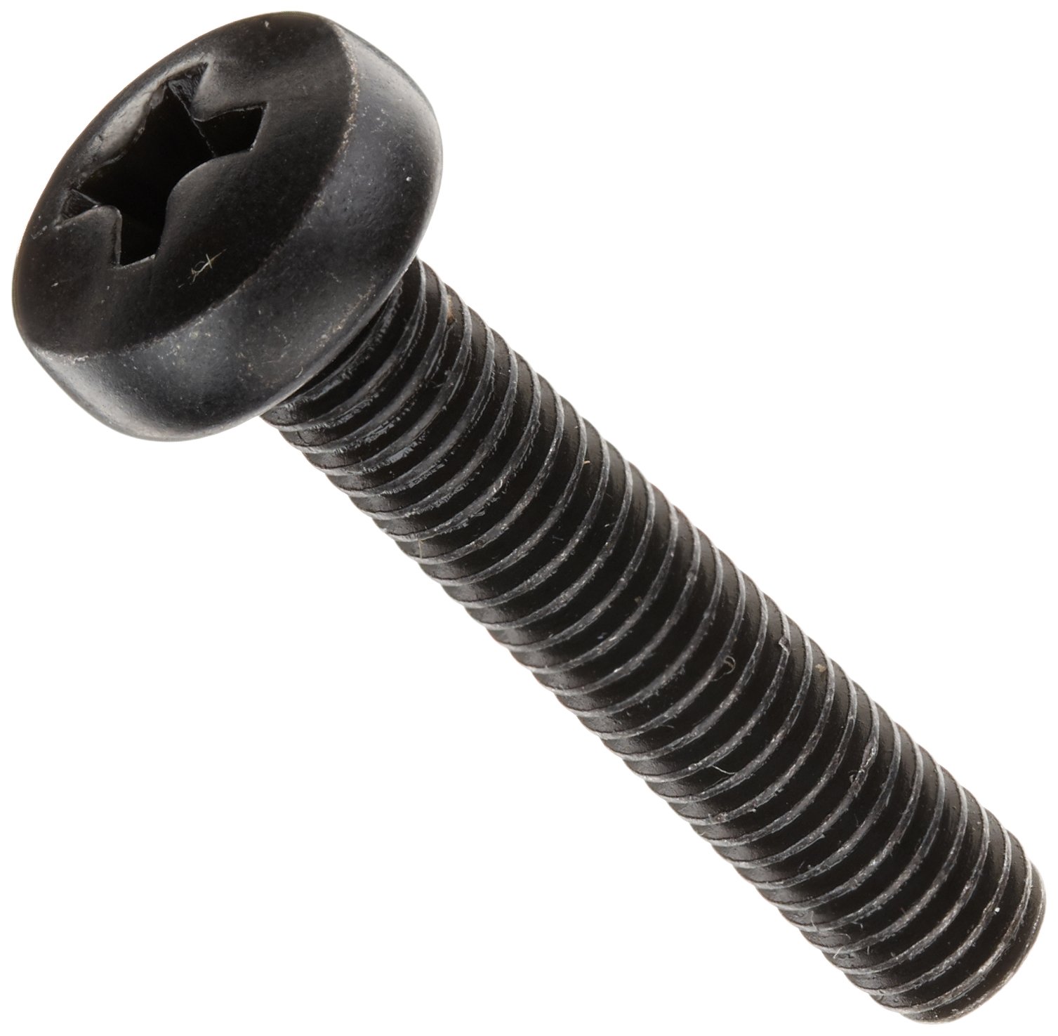 Small Parts M525D7985AB Steel Pan Head Machine Screw, Black Oxide Finish, Meets DIN 7985, #2 Phillips Drive, M5-0.8 Thread Size, 25 mm Length, Fully Threaded, Import (Pack of 100)