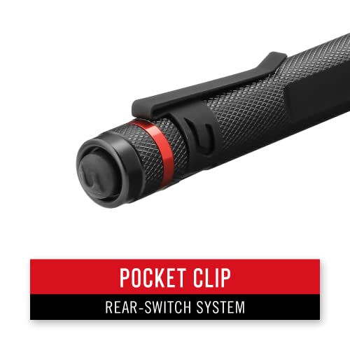 COASTĀ® G20 Inspection Beam LED Penlight with Adjustable Pocket Clip and Consistent Edge-To-Edge Brightness, Red, 54 lumens