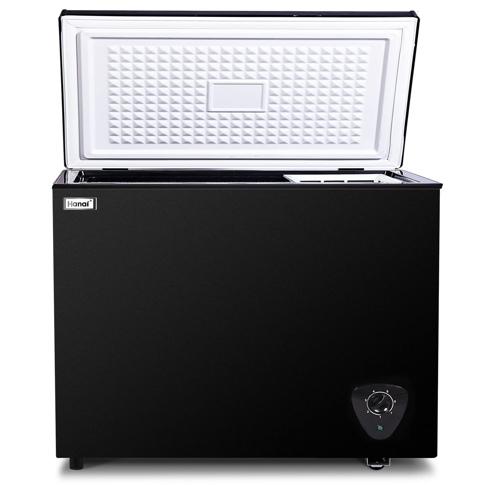 Deep Freezer 7.0 Cu Ft Chest Freezer With Adjustable Thermostat And Removable Storage Basket Small Freezer For Home Kitchen Office Bar WANAI