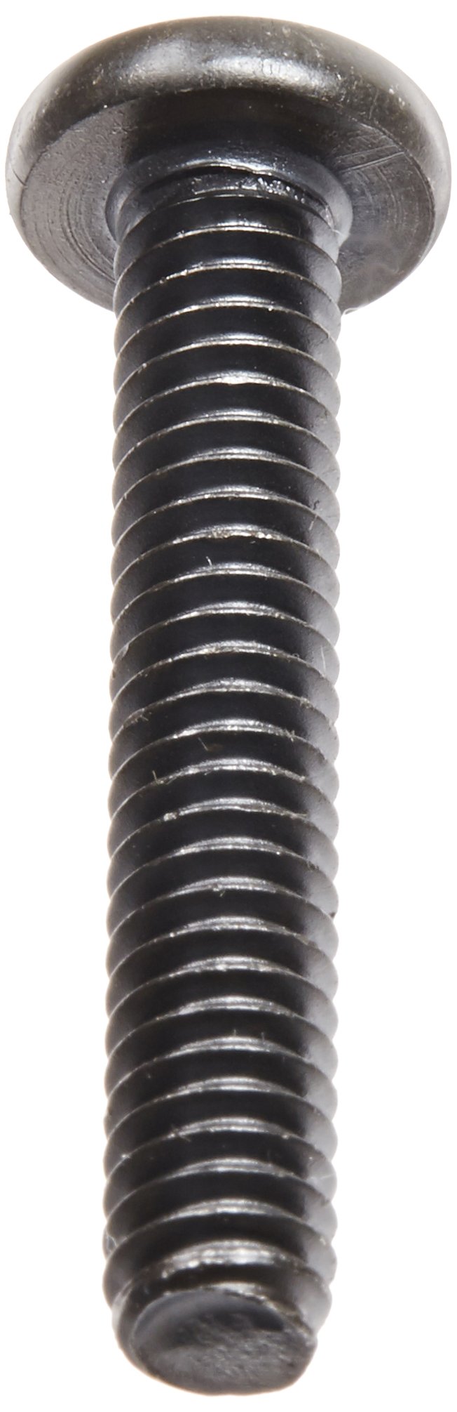 Small Parts Steel Pan Head Machine Screw, Black Oxide Finish, Meets ASME B18.6.3, #3 Phillips Drive, 1/4"-20 Thread Size, 1-1/2" Length, Fully Threaded, Import (Pack of 50)