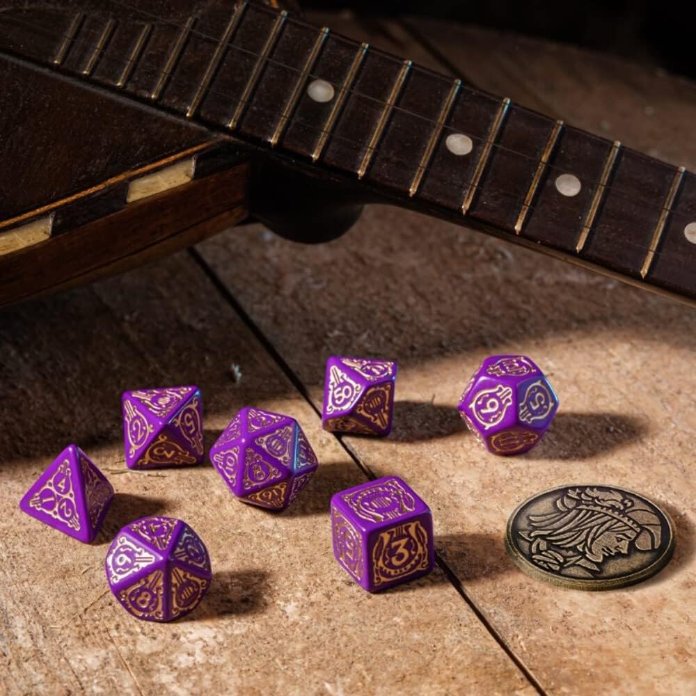 Q-Workshop Witcher Dice Set. Dandelion - Viscount de Lettenhove