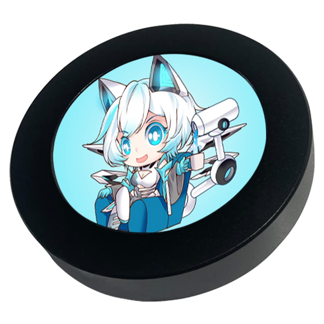 DWIU Round Dynamic Display Monitor, 2.1-Inch PC Temperature Monitor Dynamic Temperature Control Secondary Screen for 120/240/360 Integrated Water-Cooled Radiators