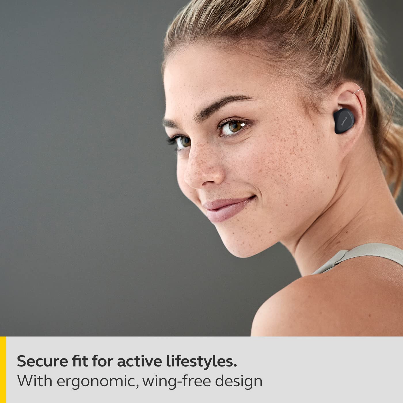 Jabra Elite 4 Active True Wireless Noise Cancelling In-Ear Headphones - Black (Renewed)