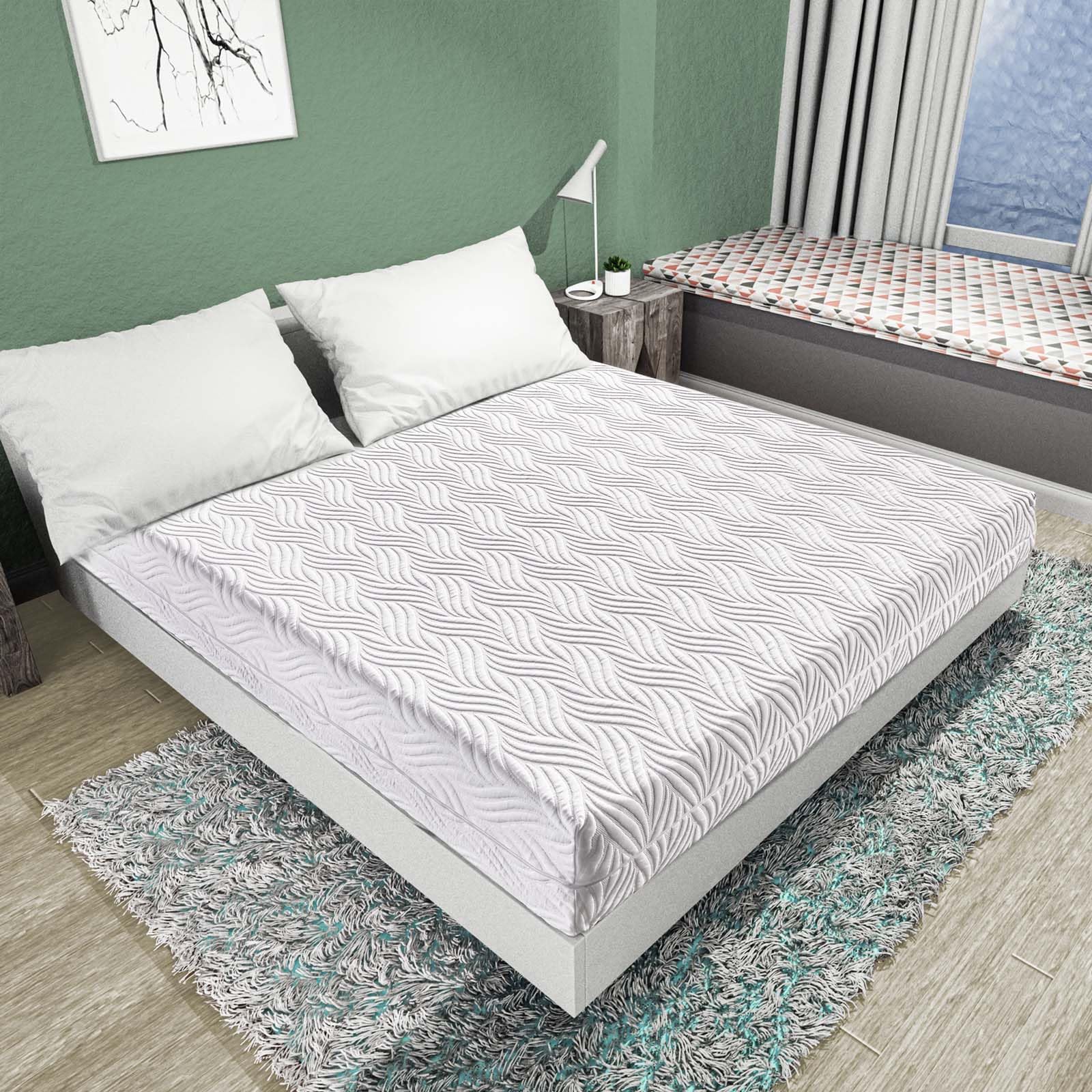 FTOPBTB King Size Mattress, 10 Inch Comfort Cooling Memory Foam Mattress in a Box, Tight Top Mattress for Motion Isolation&Pressure Relief, CertiPUR-US Certified (King)