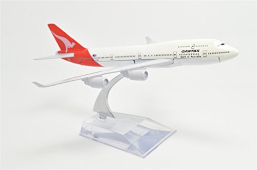 TANG DYNASTY(TM) 1:400 16cm B747-400 Qantas Metal Airplane Model Plane Toy Plane Model