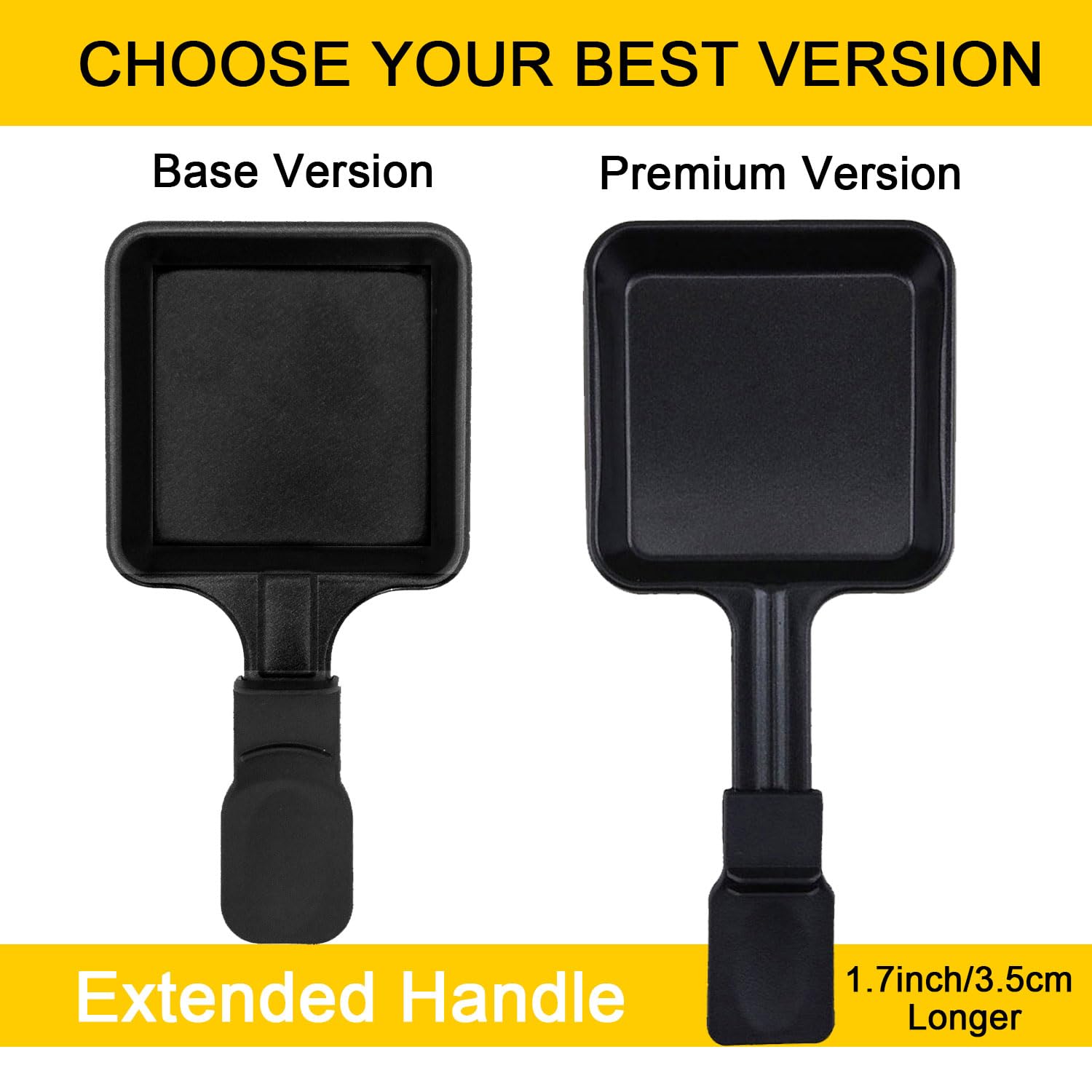 HONNE 8pcs /set Non-Stick Coating Mini Iron Raclette Grill Pan Cheese Pan Replacement/Additional Raclette Dishes Mini Grill Pan