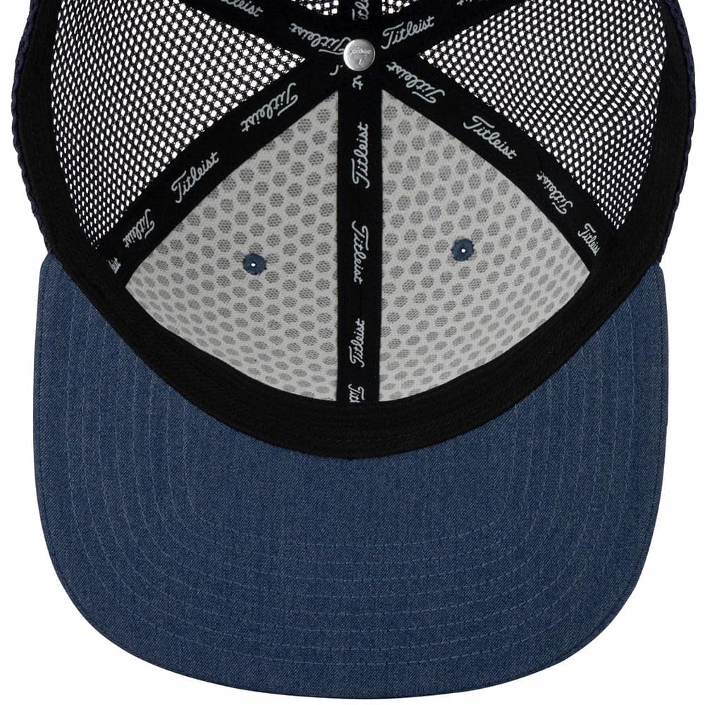 Titleist Tour Snapback Mesh Golf Cap Navy/White One Size Fits All