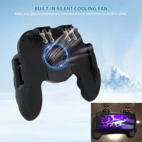 JRSHOME Phone Game Controller Mobile Gamepads Compatible with All Phones Within 4.7-6.5 Inches(iOS and Android), Suitable for Most Mobile Music Games, FPS Games