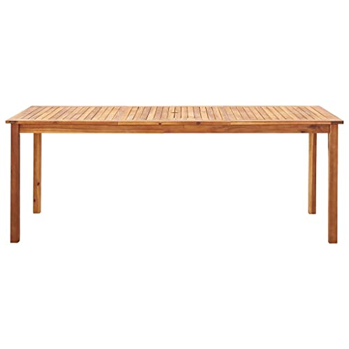 MBFLUUML Outdoor Patio Furniture, Patio Dining Sets, 9 Piece Dining Set Poly Rattan and Solid Acacia Wood Gray Suitable for Patio, Porch, Backyard, Balcony.