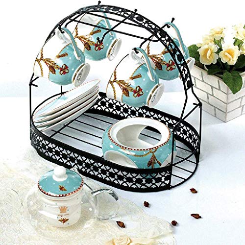 STRAW Black kitchen Rack,Over the Sink Dish Drying Rack, Large Premium Stainless Steel Dish Rack with Utensil Holder Hooks for Kitchen Counter Non-slip