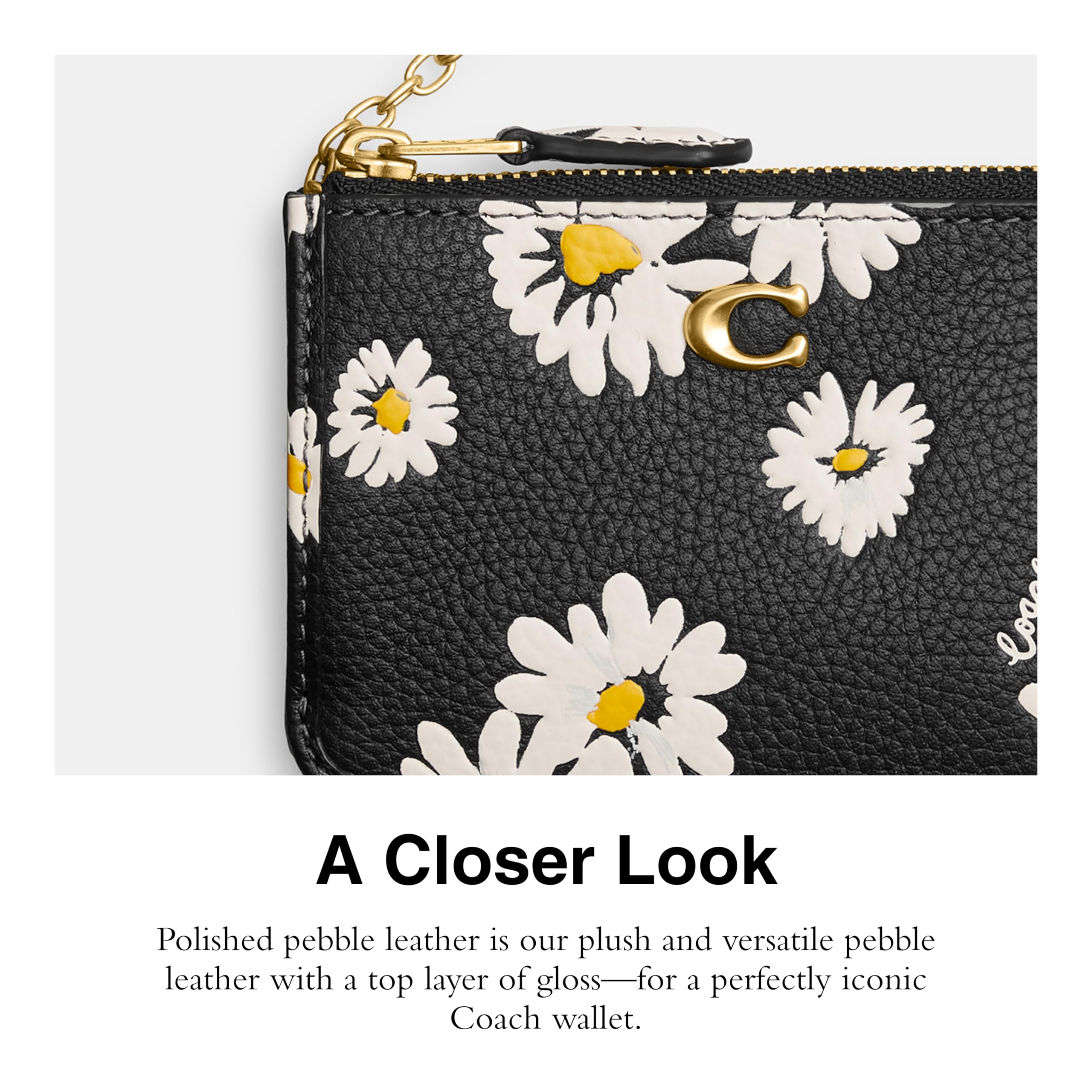 Coach Mini Id Skinny, Black Multi