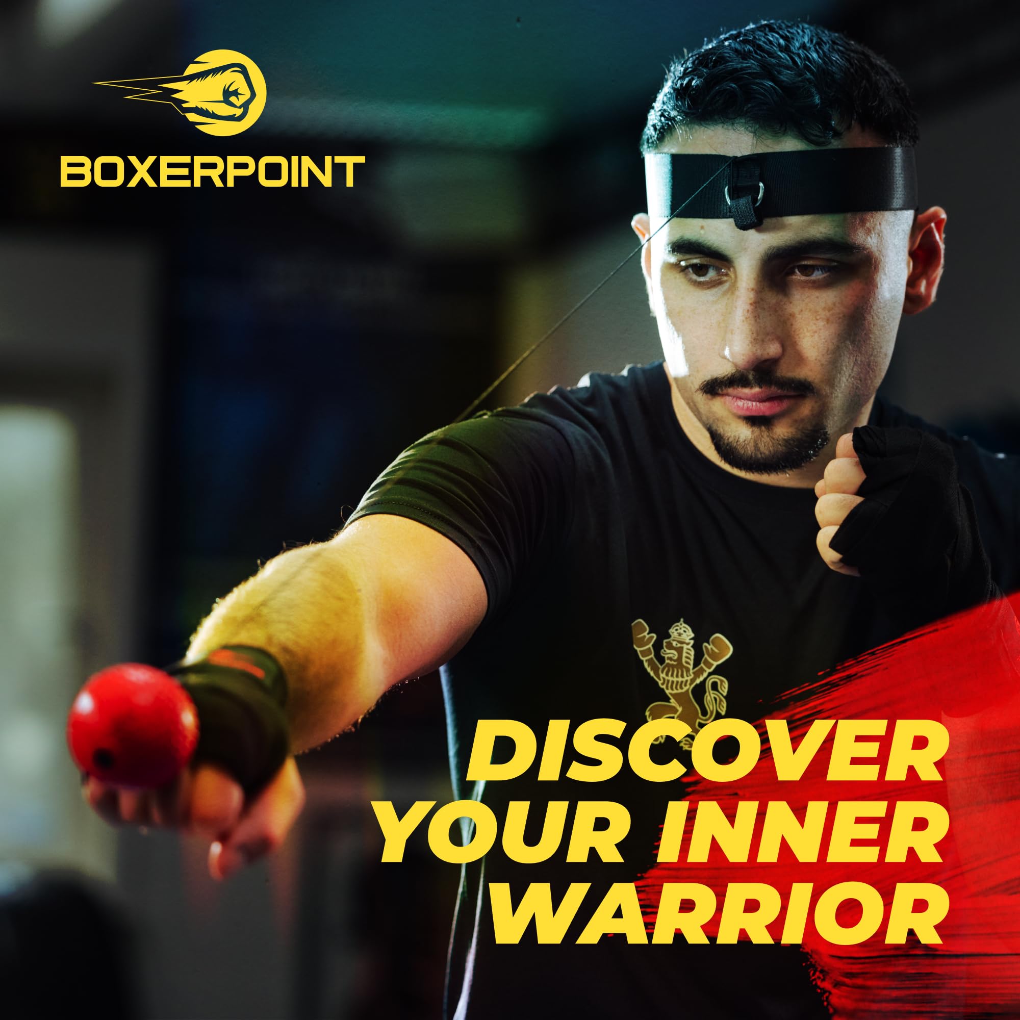 Boxerpoint Boxing Reflex Ball β Boxing Ball Headband Boxing Game for Adults & Kids β Hand Eye Coordination Training Boxing Equipment & MMA (Adults)