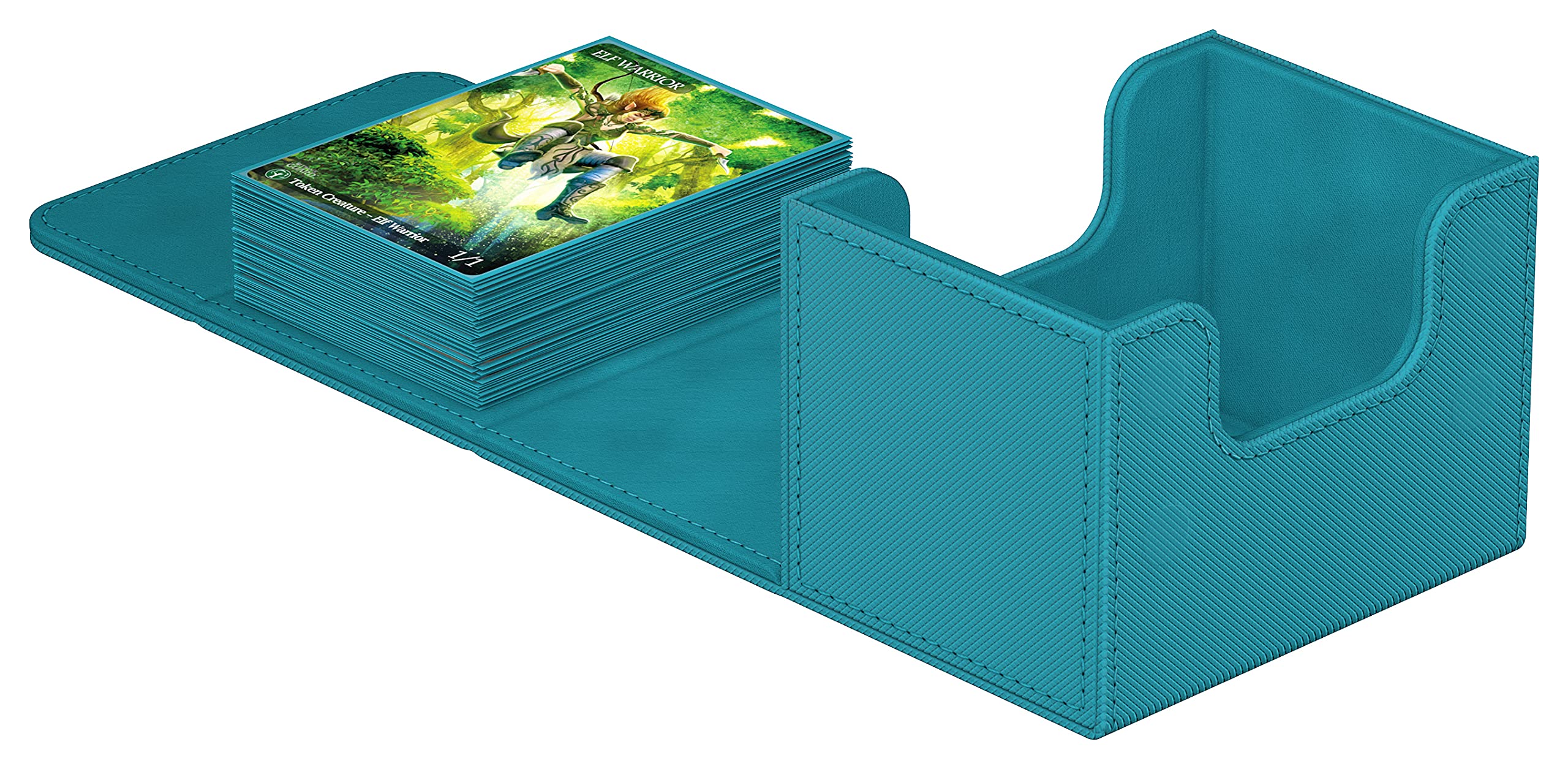 Ultimate Guard Sidewinder 100+, Deck Box for 100 Double-Sleeved TCG Cards, Petrol, Magnetic Closure & Microfiber Inner Lining for Secure Storage