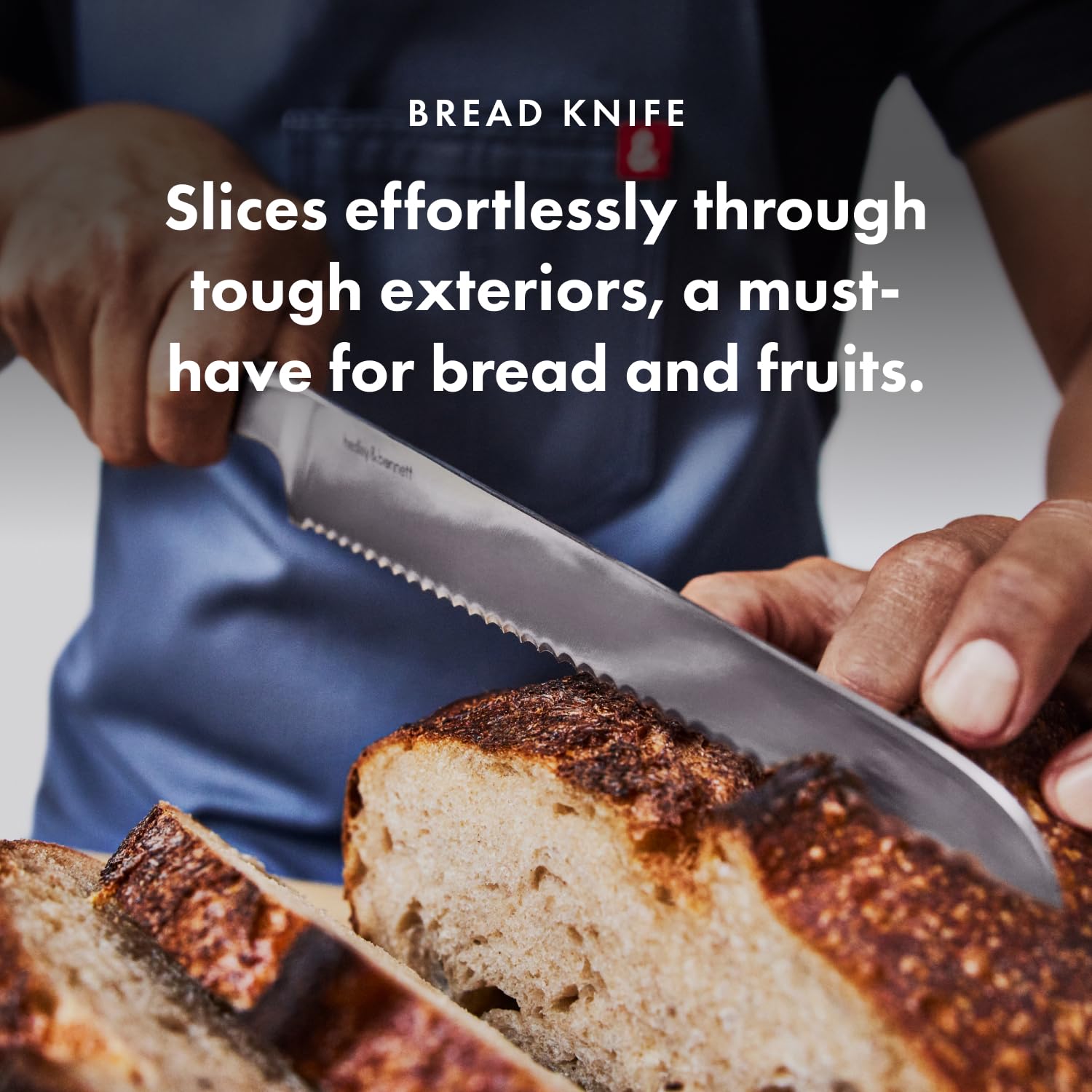 hedley & bennett Kitchen Knife Set - 3 Piece Ultra Sharp High Carbon Steel Chef Knife Set - Professional Knife Set - Japanese & German Steel Blend - Chef's Knife - Bread Knife & Utility Knife - Shiso