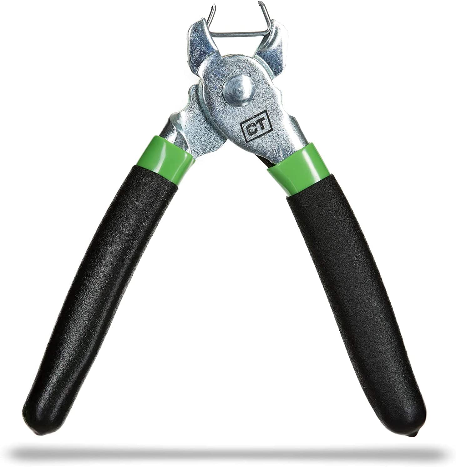 Cascade Tools Hog Ring Pliers Kit (200 Pack of 3/4" Galvanized Steel Hog Rings Included) Perfect for Furniture Upholstery, Auto Upholstery, Meat & Sausage Casings